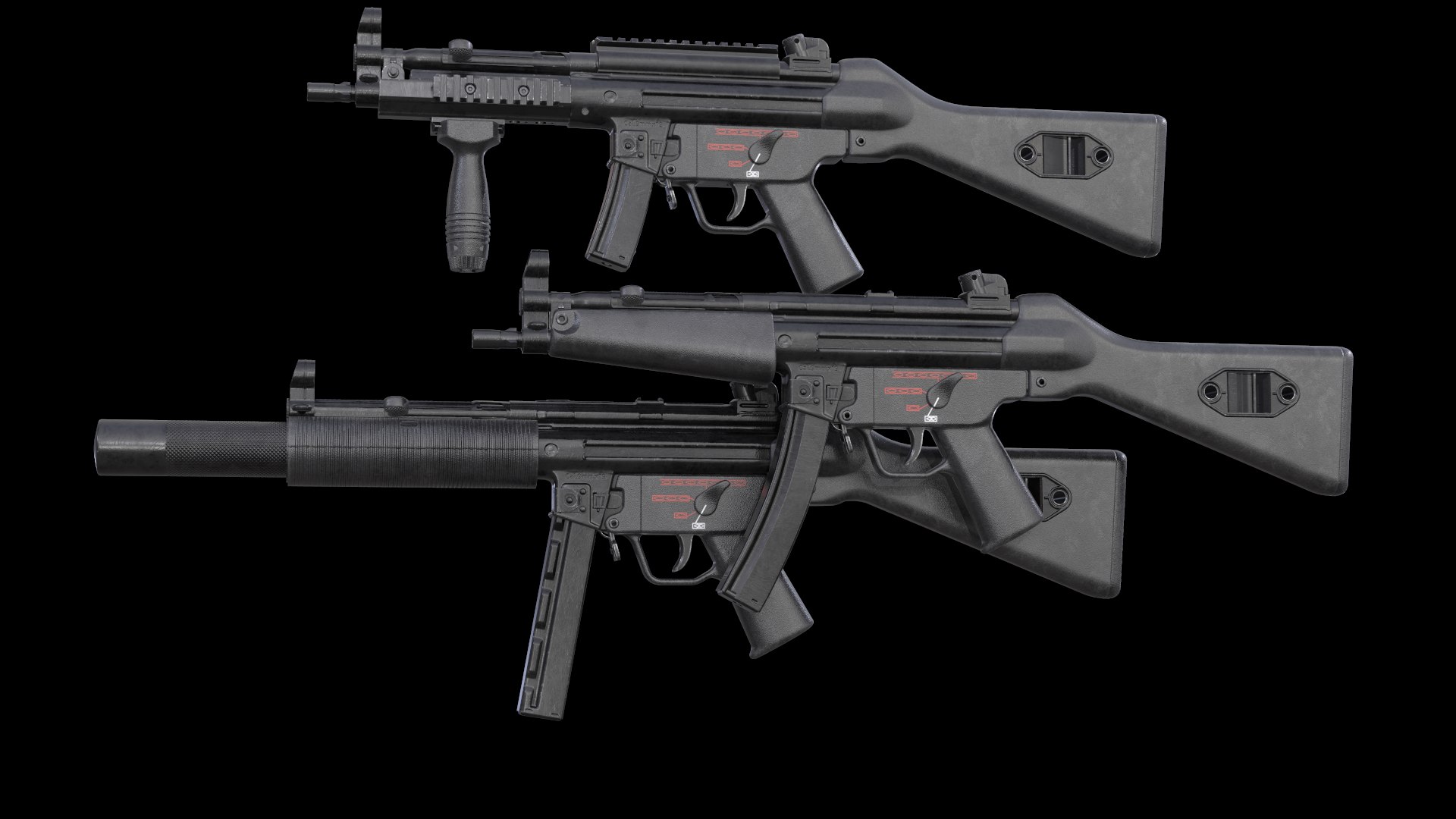MP5 Ultimate Pack 3D Model - TurboSquid 2340421