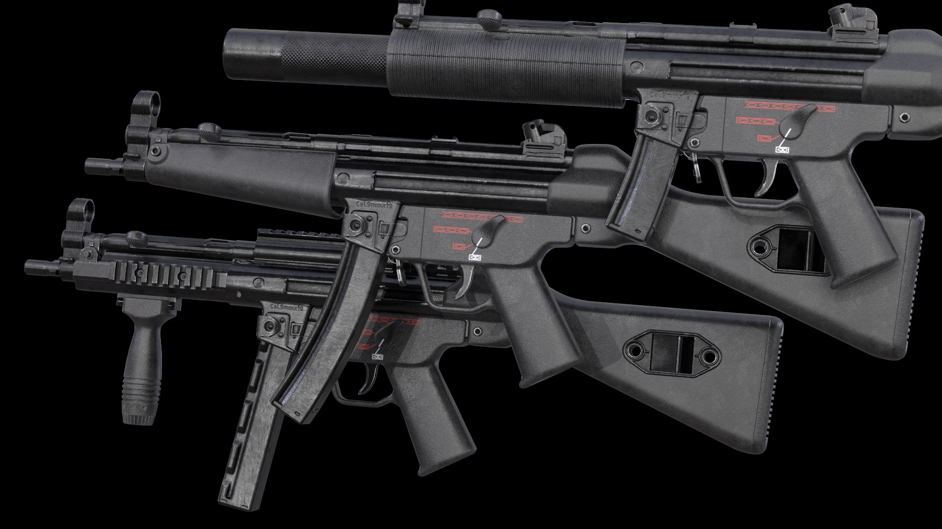 MP5 Ultimate Pack 3D Model - TurboSquid 2340421