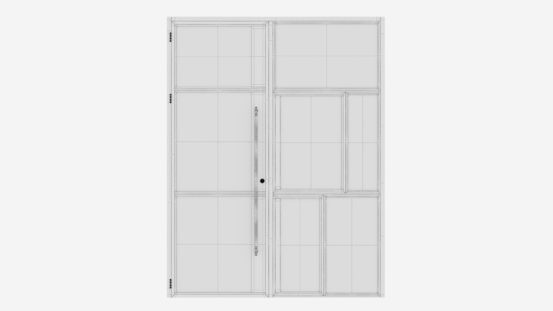 Aluminium Door 299 3D Model - TurboSquid 2055110