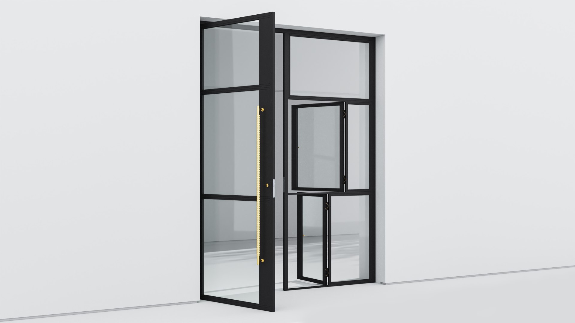Aluminium Door 299 3D Model - TurboSquid 2055110