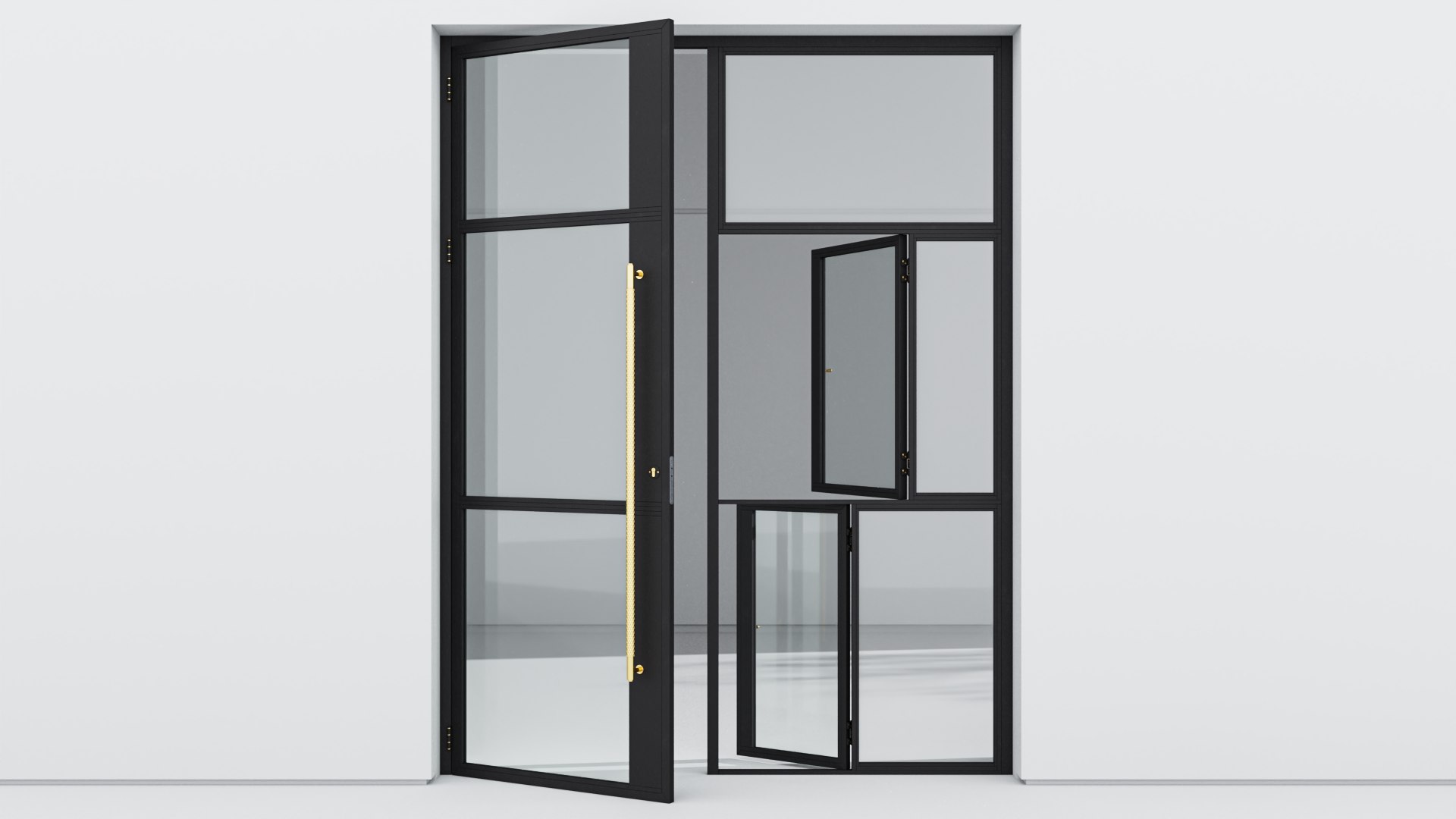 Aluminium Door 299 3D Model - TurboSquid 2055110