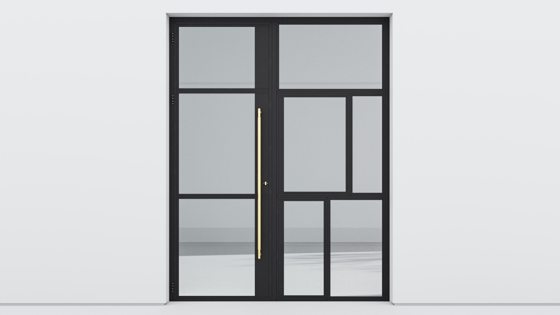 Aluminium Door 299 3D Model - TurboSquid 2055110