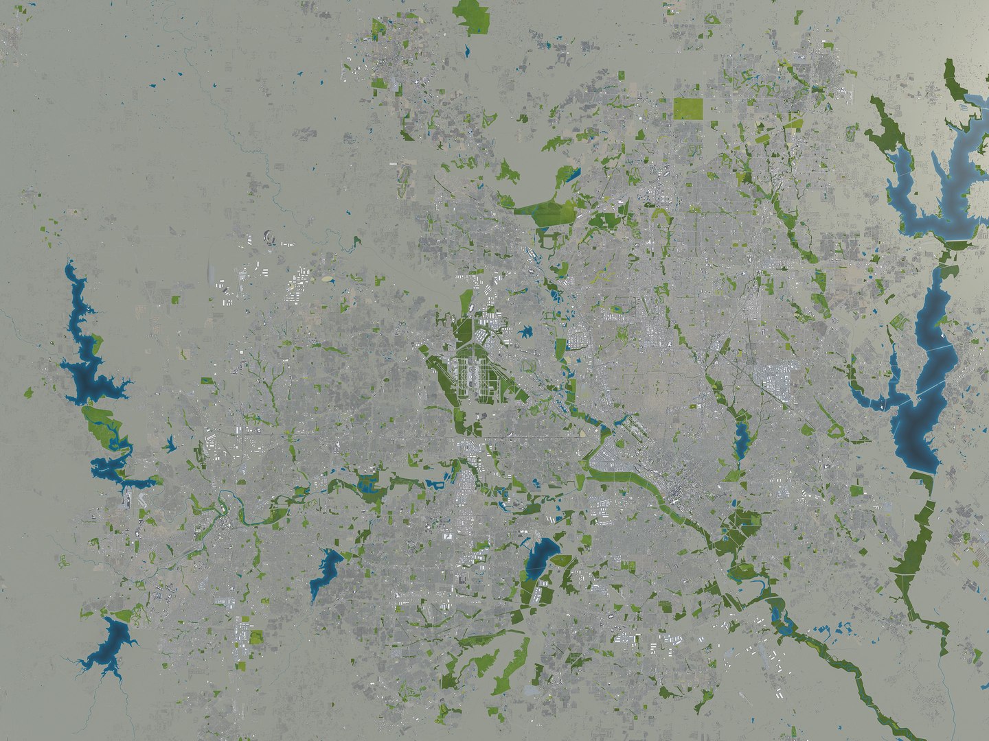 3D Dallas City Town Model - TurboSquid 1334282