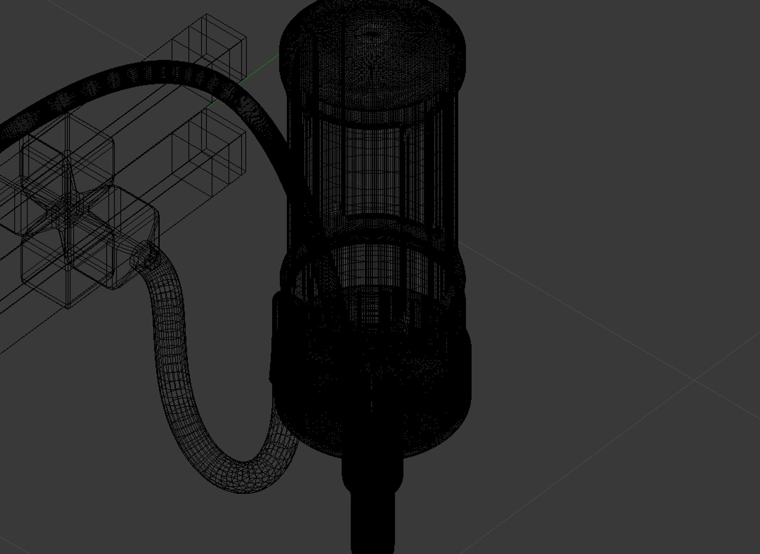 Wired microphone stand 3D model - TurboSquid 1597958