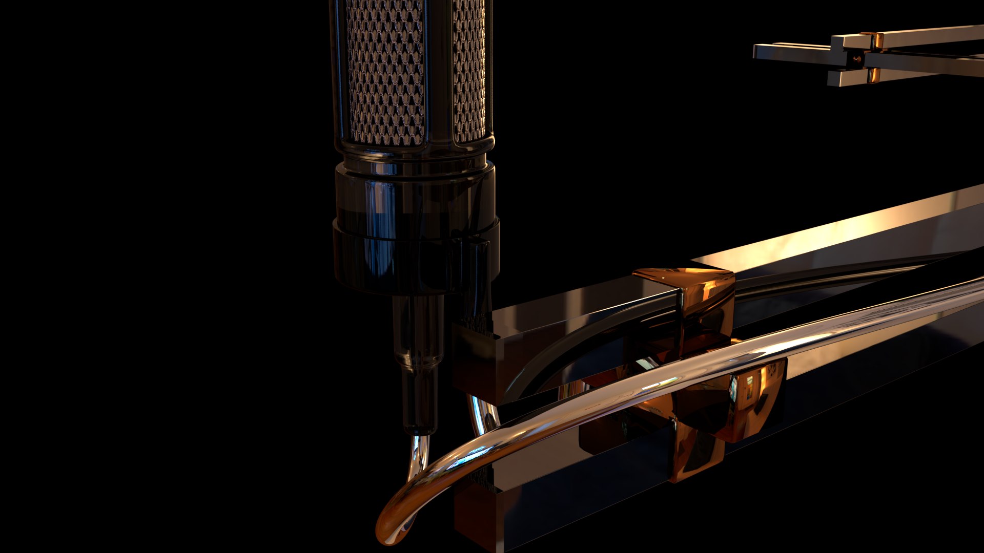Wired microphone stand 3D model - TurboSquid 1597958