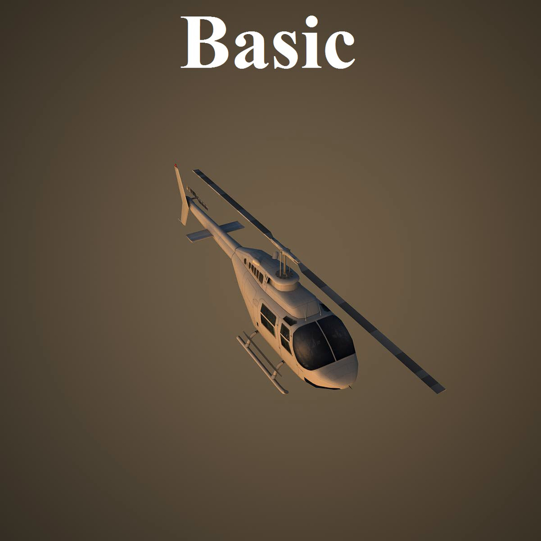 Bell B-206 Jetranger 3d Max