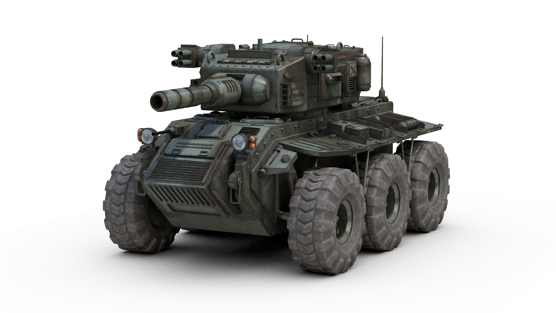 Futuristic Fighting Vehicle Concept Model - TurboSquid 1825787