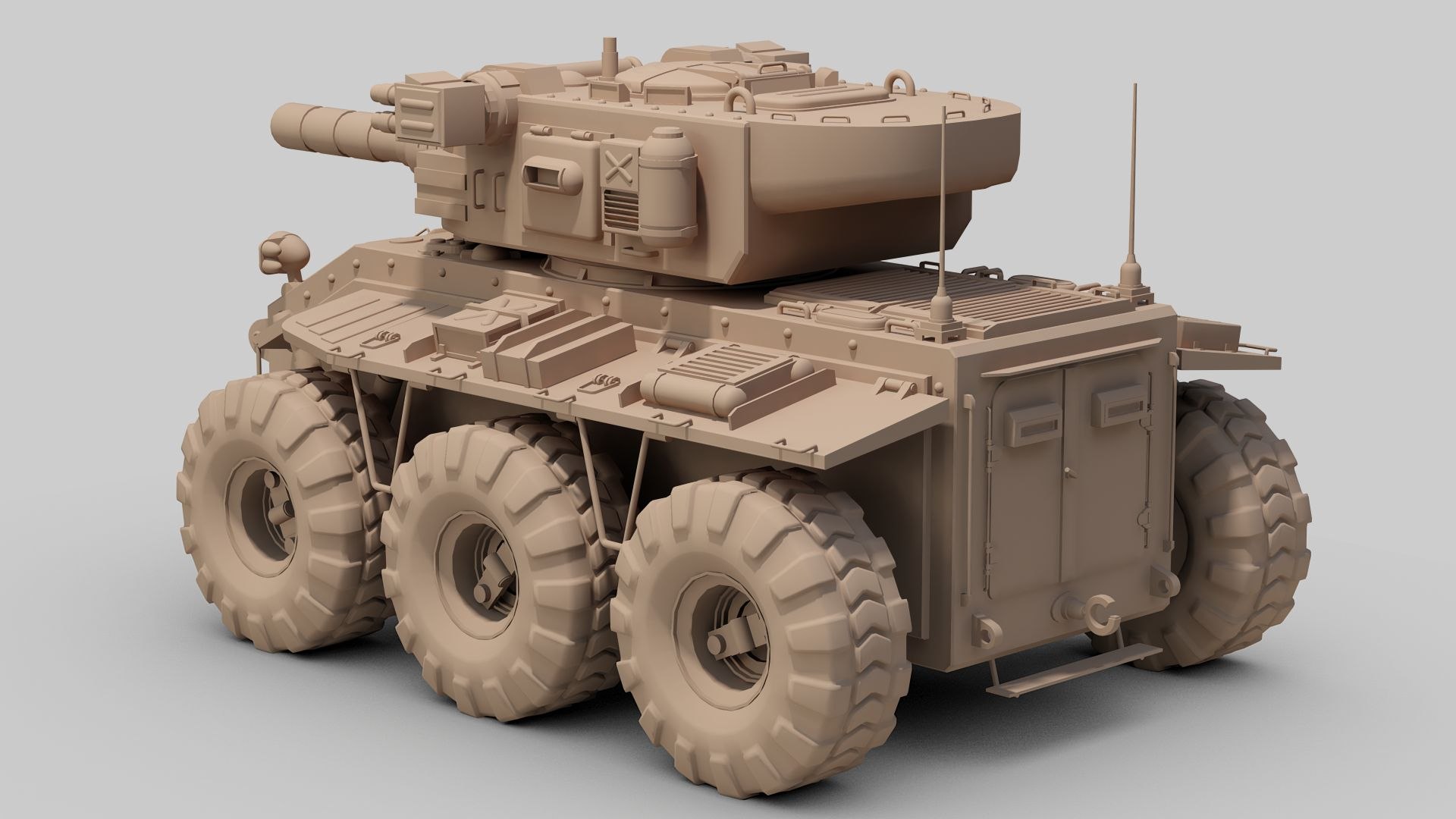 Futuristic Fighting Vehicle Concept Model - TurboSquid 1825787