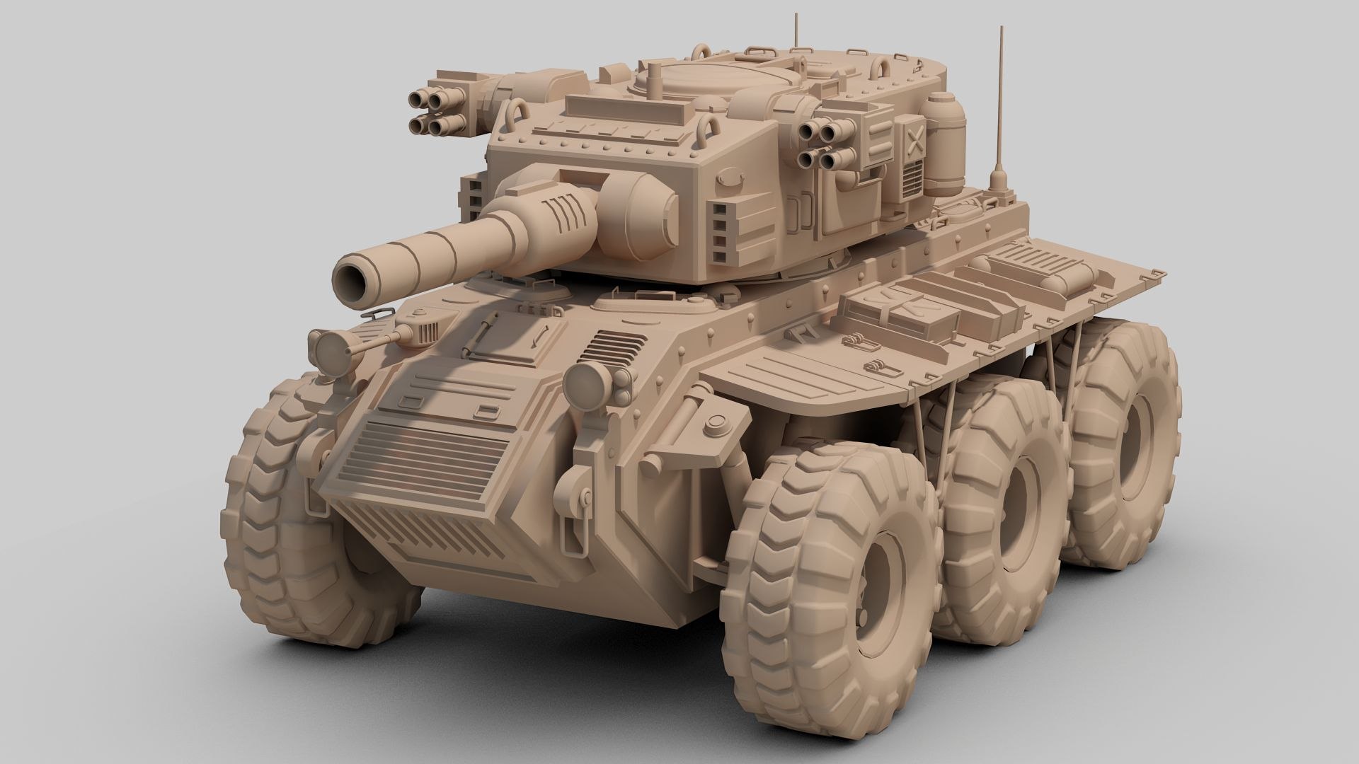 Futuristic Fighting Vehicle Concept Model - TurboSquid 1825787