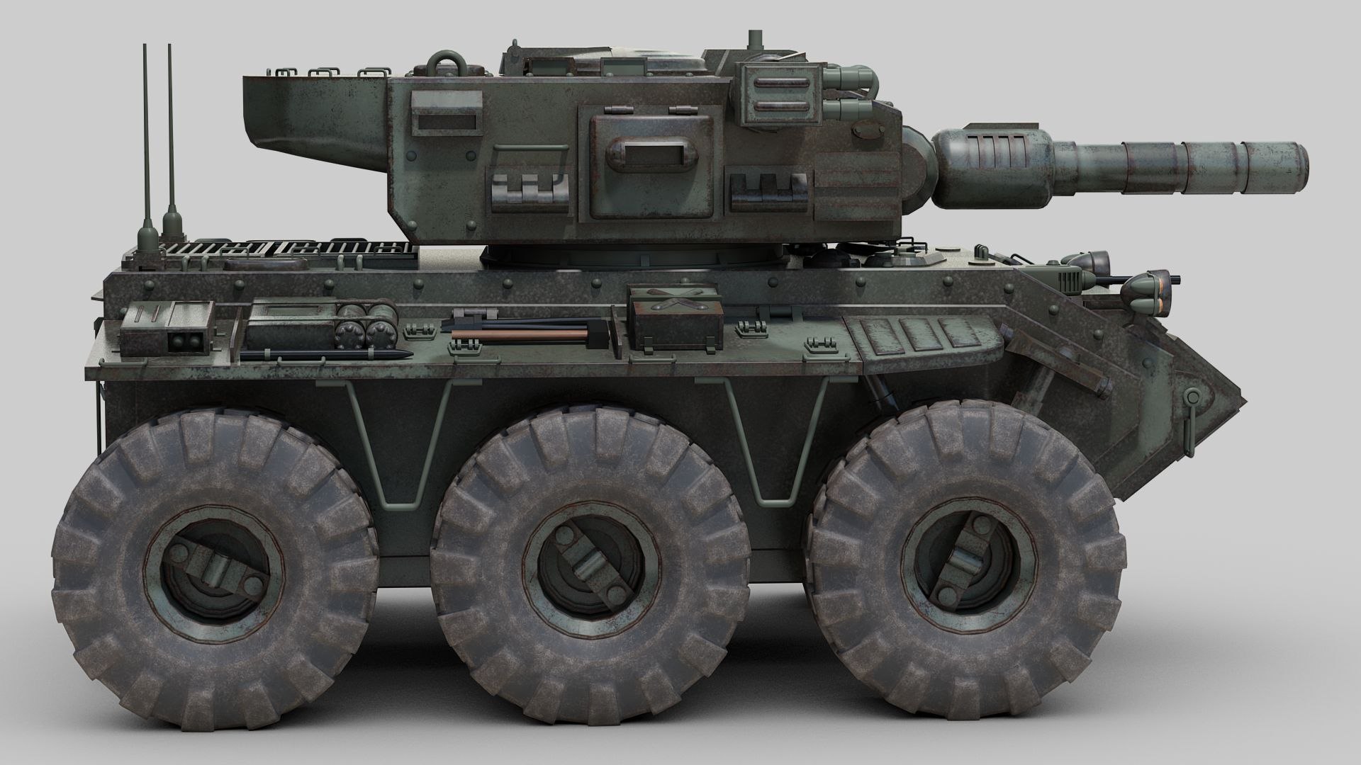 Futuristic Fighting Vehicle Concept Model - TurboSquid 1825787