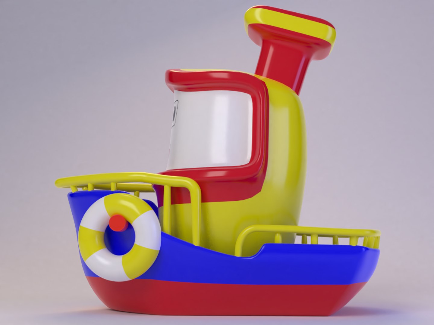 3D toy cute boat model - TurboSquid 1526156