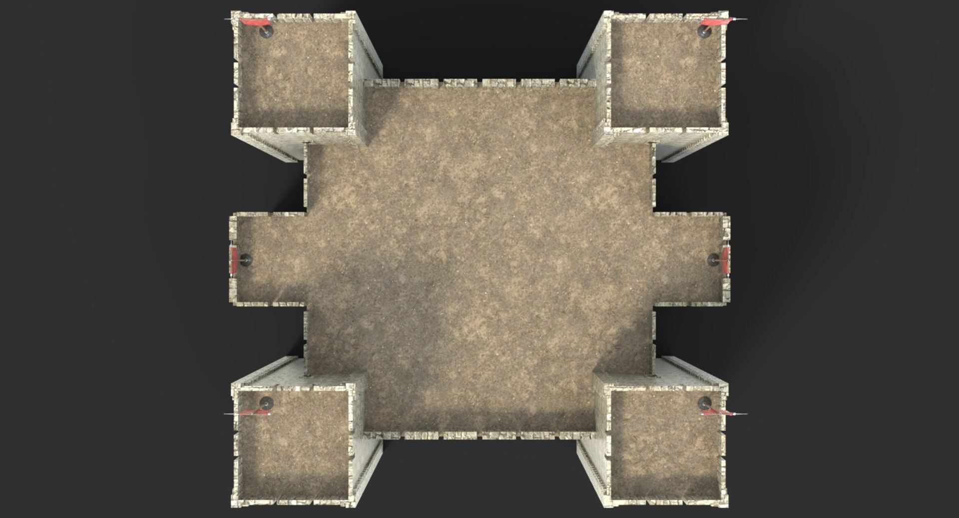 3D Blender Gate Medieval Model - TurboSquid 1340008