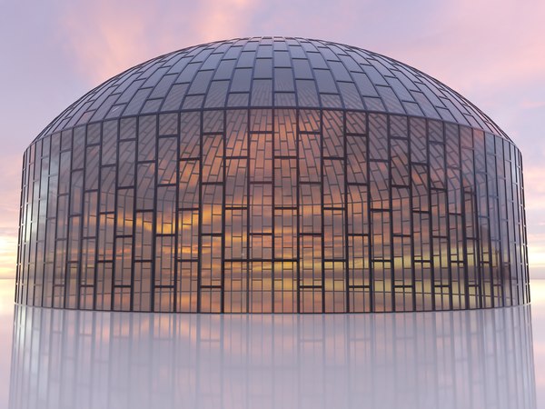 3D glass dome model - TurboSquid 1589625