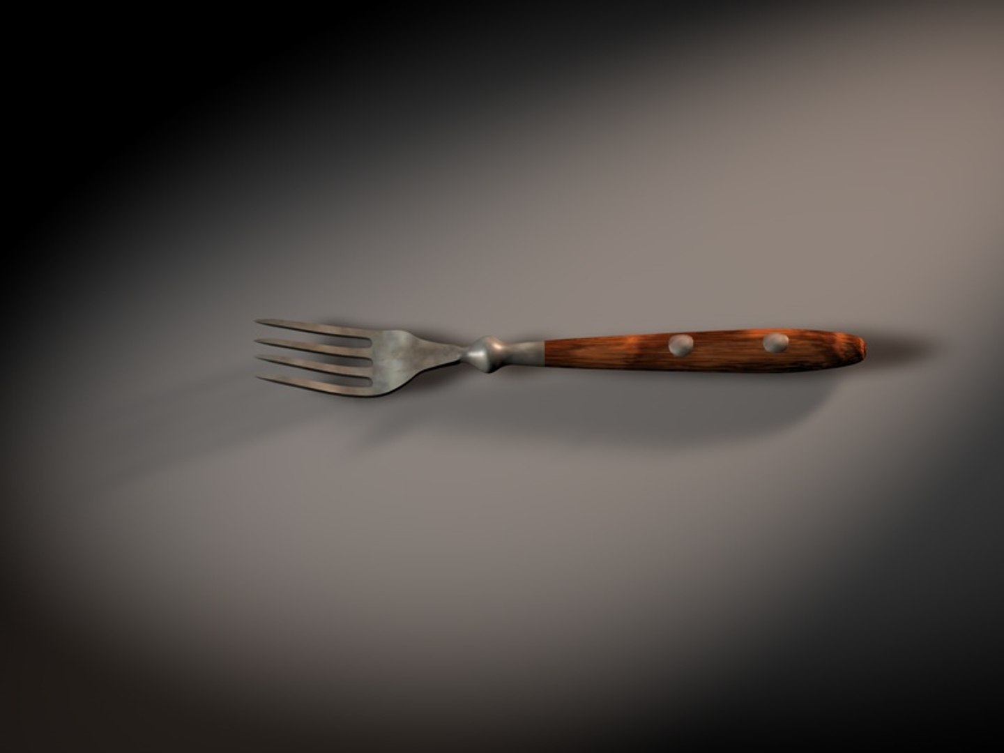 fork 3d model