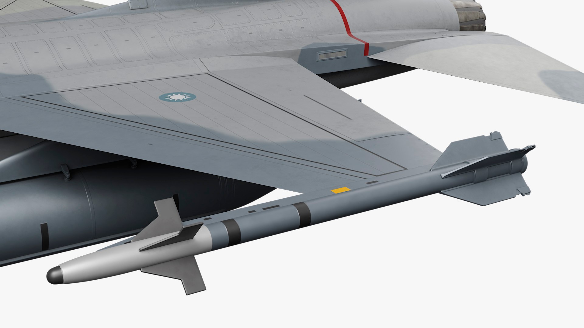 3D Model Military Fighting Jet AIDC F-CK-1 Ching-Kuo Rigged For Maya ...