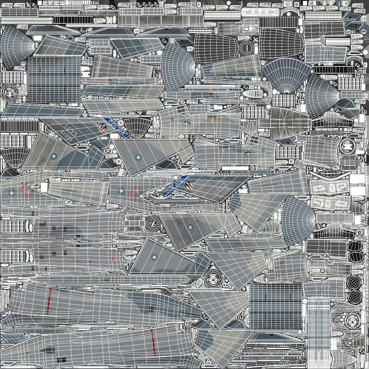 modelo 3d Avión de combate militar AIDC F-CK-1 Ching-Kuo preparado para ...