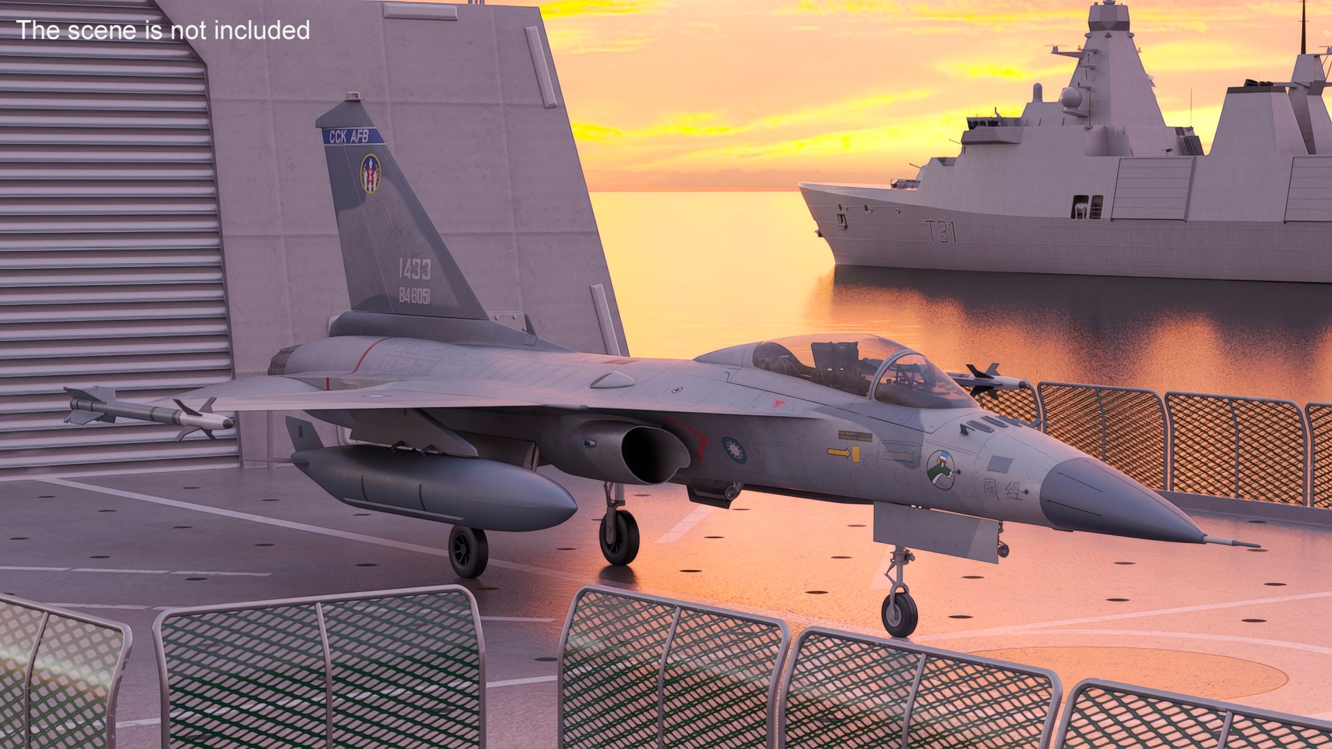 3D Model Military Fighting Jet AIDC F-CK-1 Ching-Kuo Rigged For Maya ...