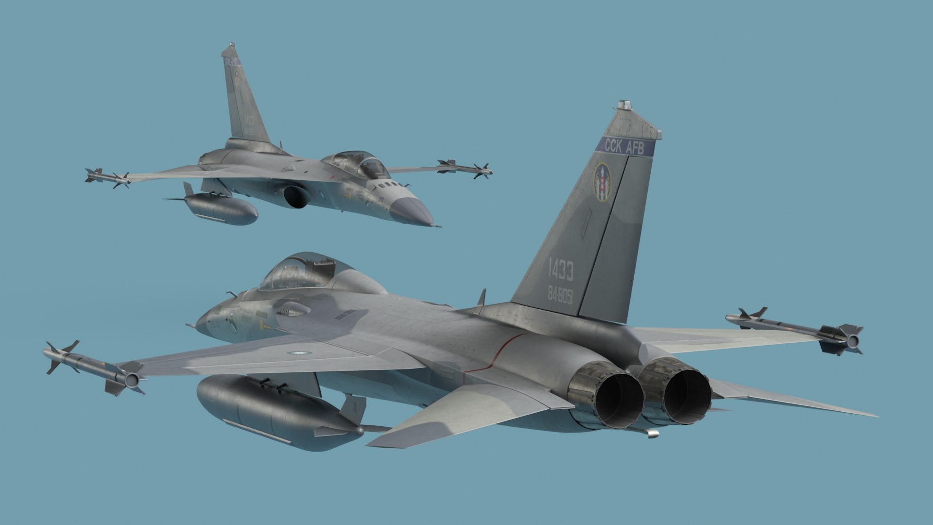 3D Model Military Fighting Jet AIDC F-CK-1 Ching-Kuo Rigged For Maya ...