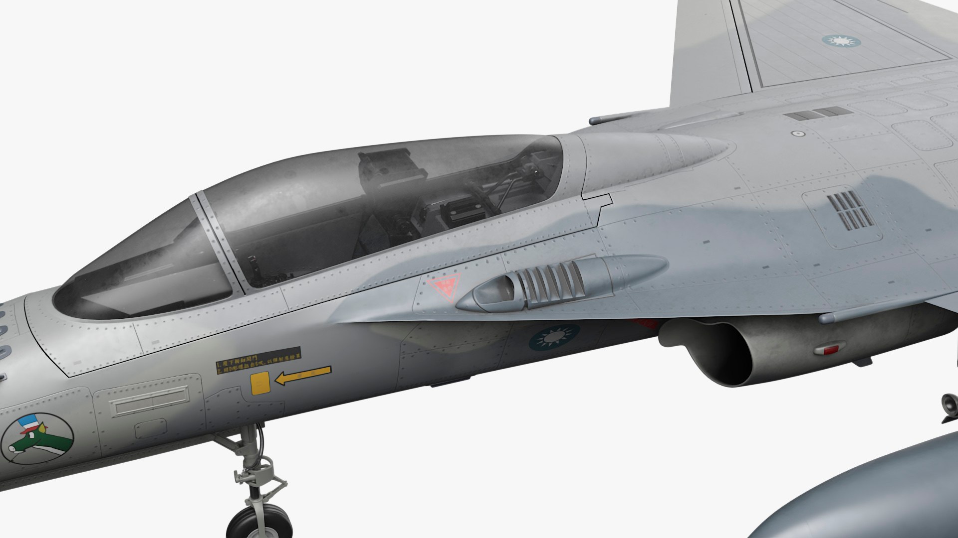 3D Model Military Fighting Jet AIDC F-CK-1 Ching-Kuo Rigged For Maya ...