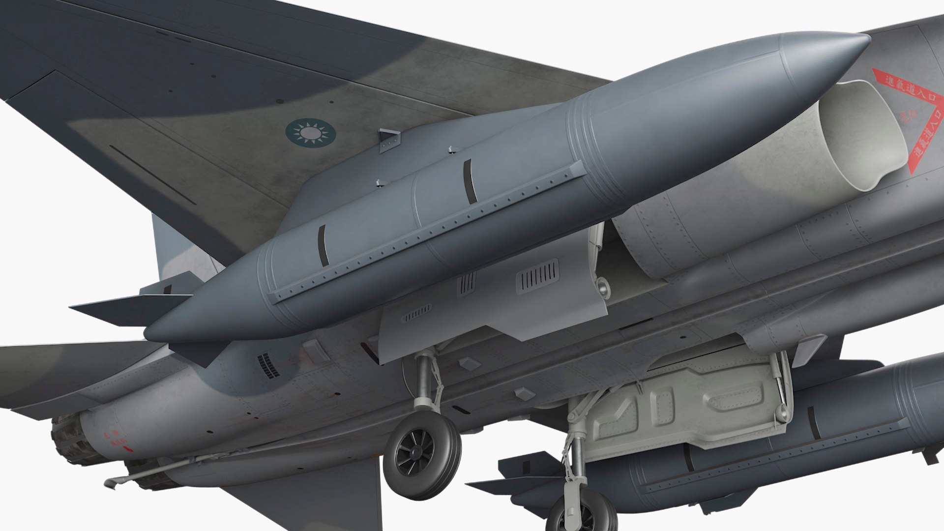 3D Model Military Fighting Jet AIDC F-CK-1 Ching-Kuo Rigged For Maya ...