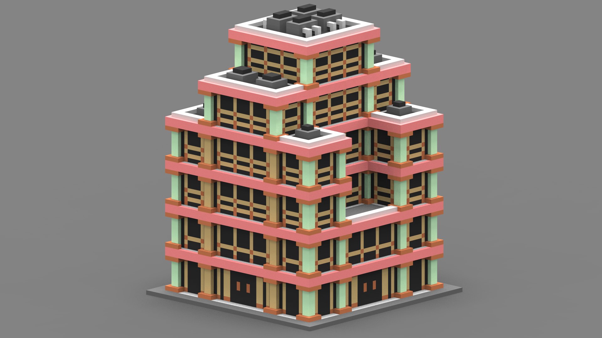 Voxel house 3D - TurboSquid 1352824