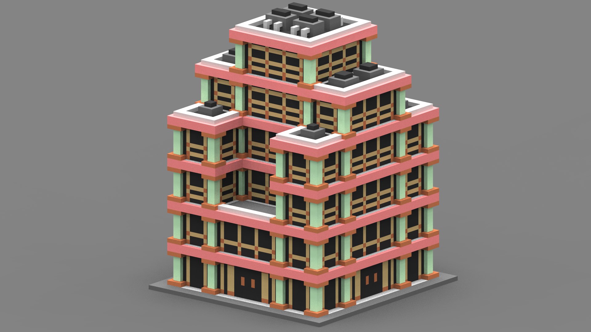 Voxel house 3D - TurboSquid 1352824