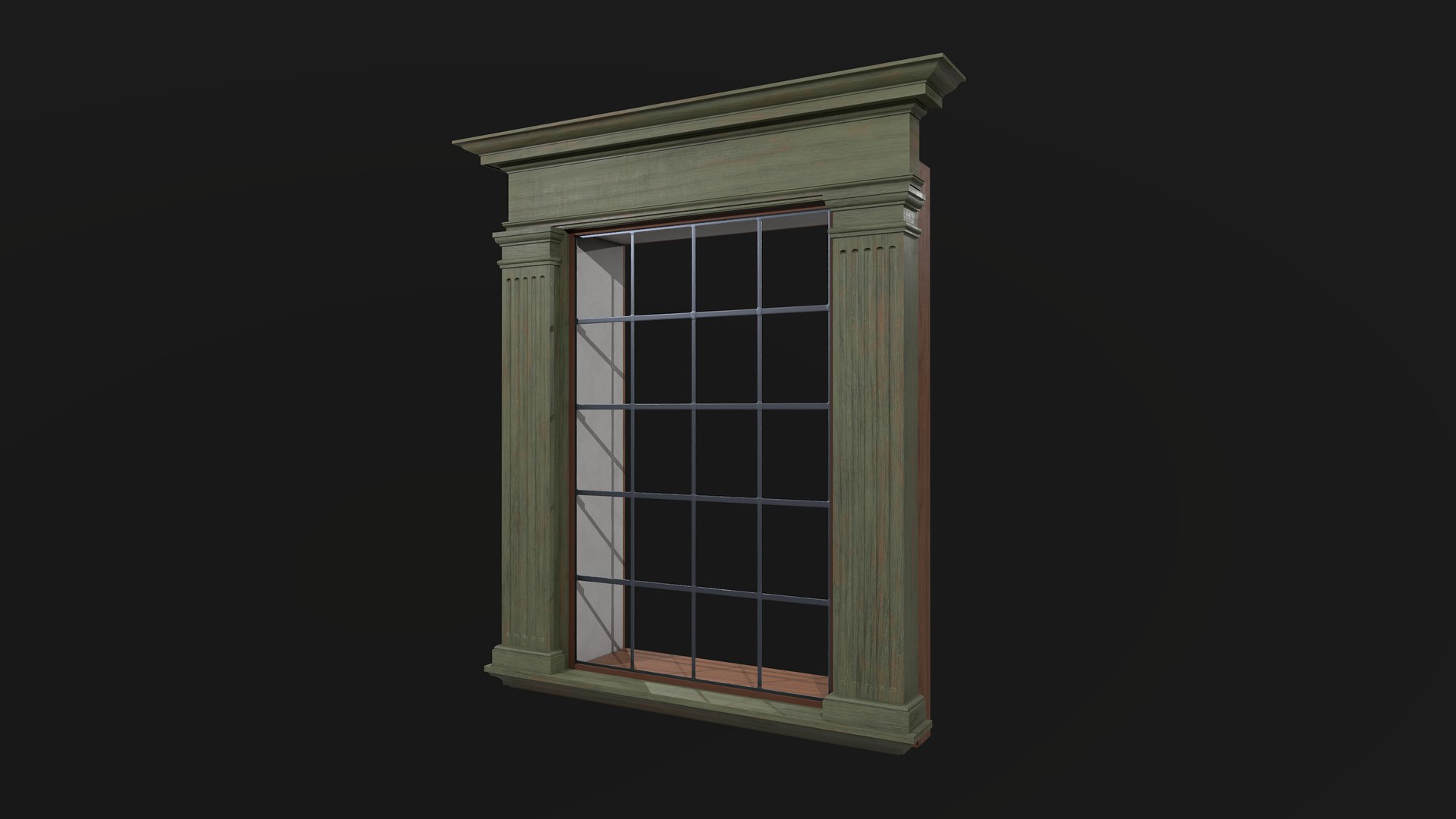 3D Window Wood Model - TurboSquid 1446578