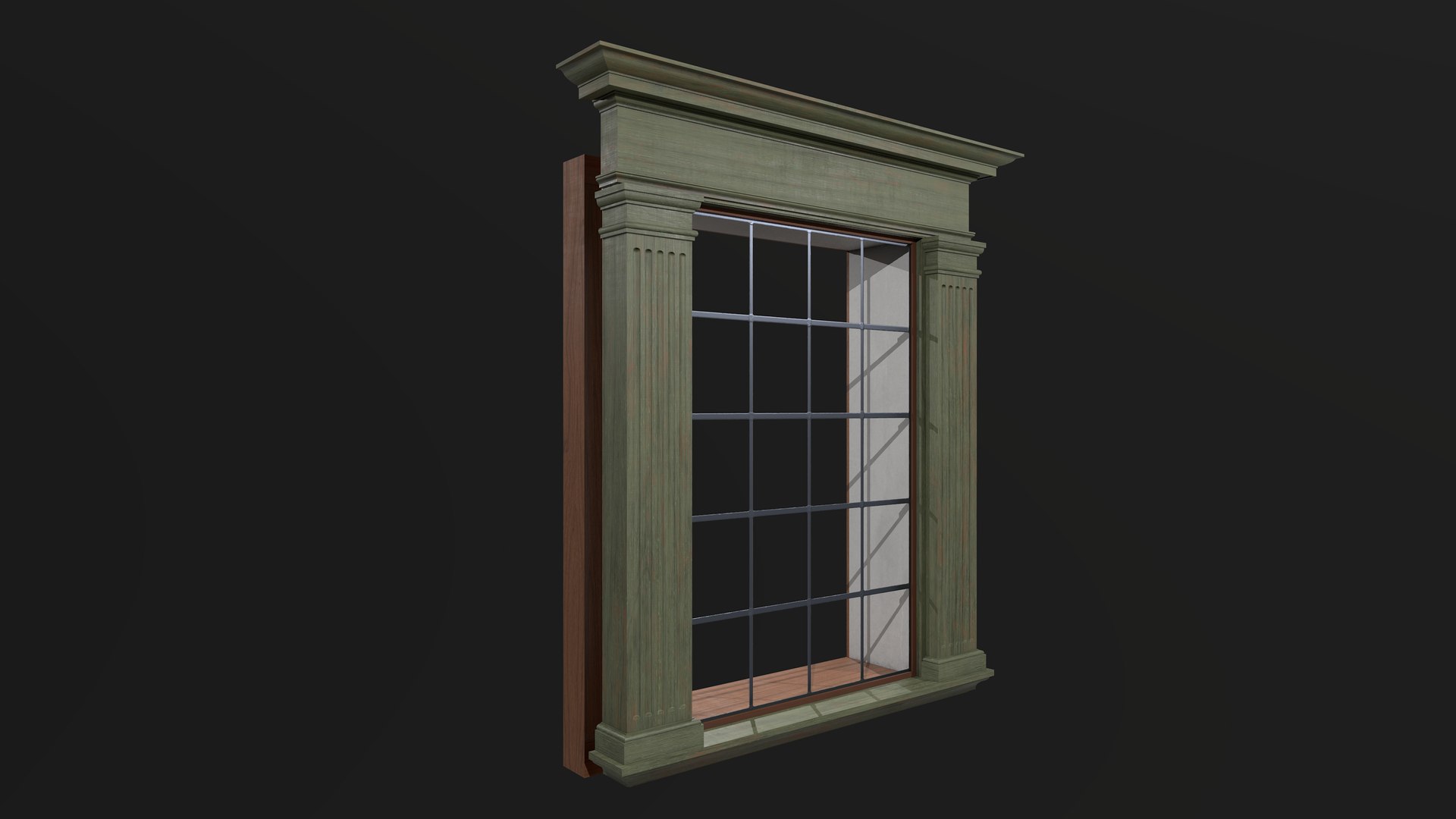 3D Window Wood Model - TurboSquid 1446578