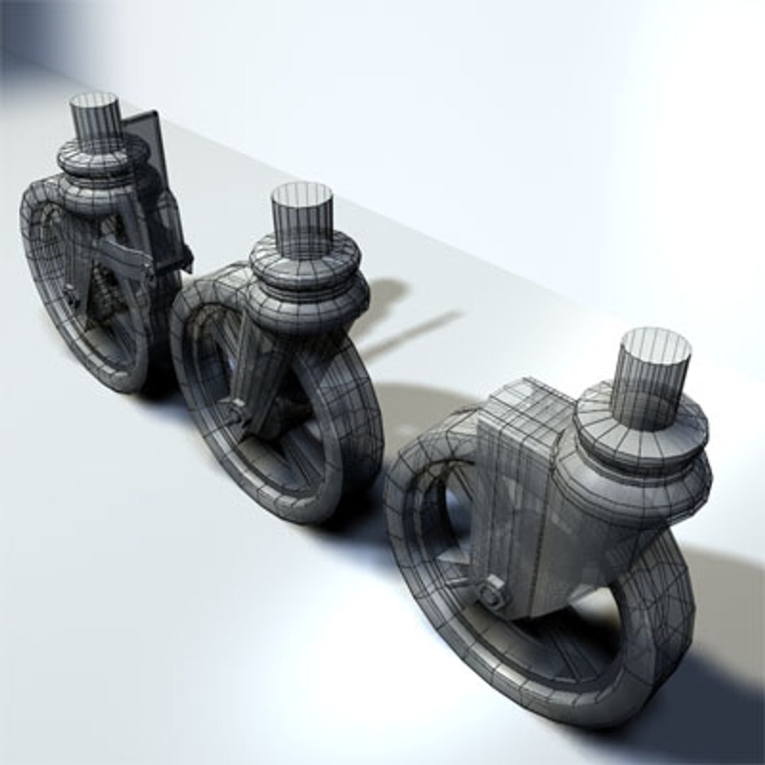 3d Model Caster Wheel Scaffold 01
