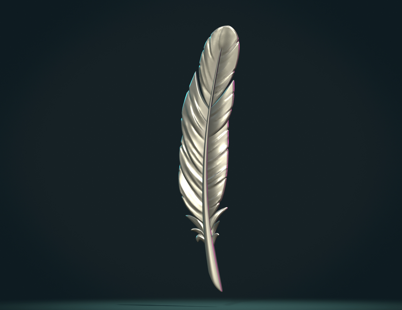 3D Stylized Feather Txt - TurboSquid 1937592