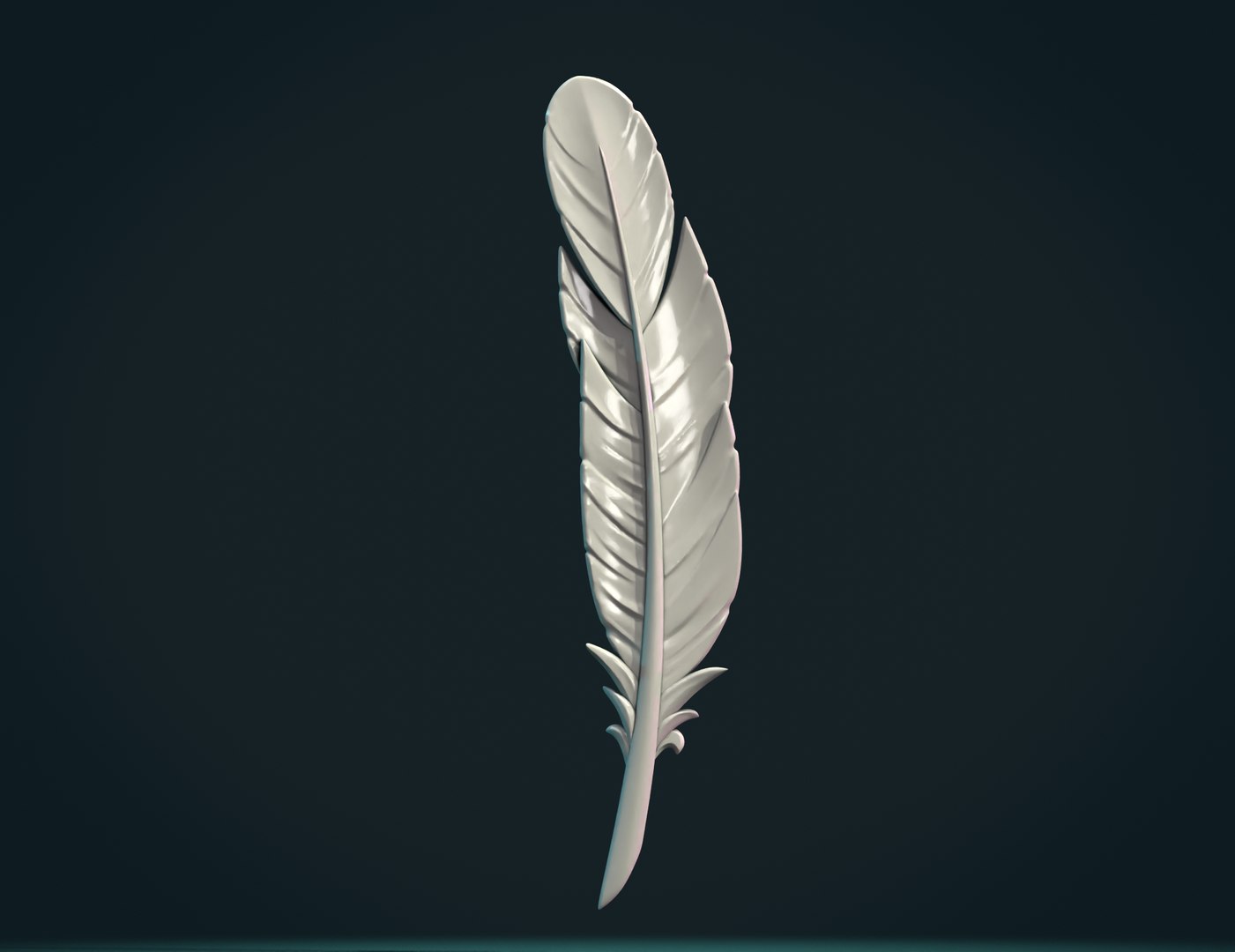 3D Stylized Feather Txt - TurboSquid 1937592