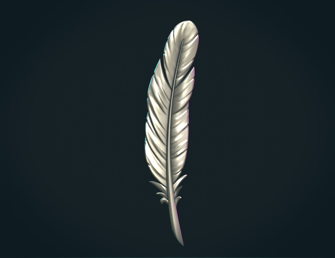 3D Stylized Feather Txt - TurboSquid 1937592