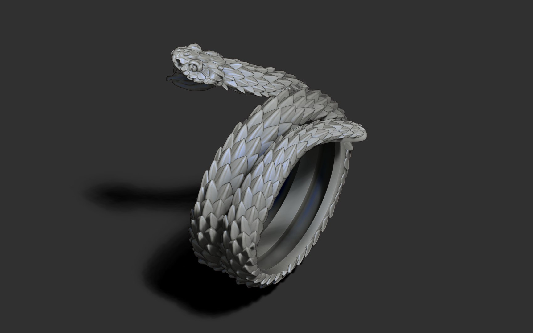 3D Model Snake Ring Viper - TurboSquid 1680850