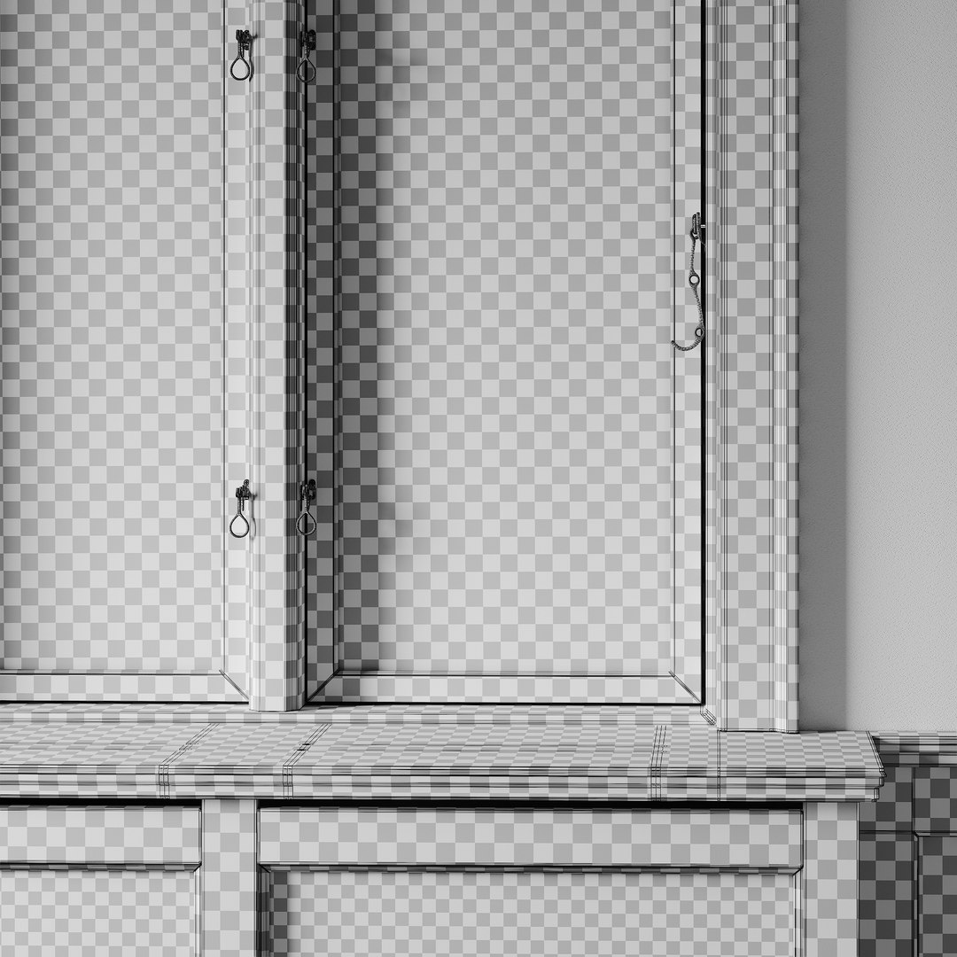 Classic Window With Radiator Screen 005 3D Model - TurboSquid 2173743