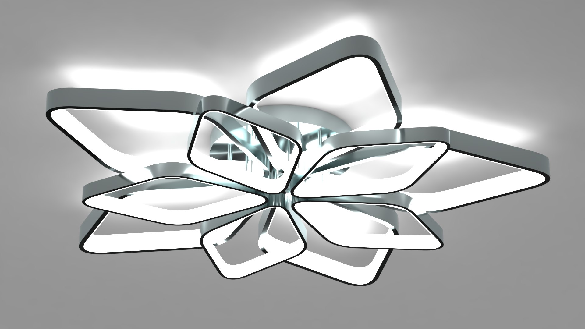 Ceiling Light - 10 Diamonds Lamp With LED Model - TurboSquid 2056266