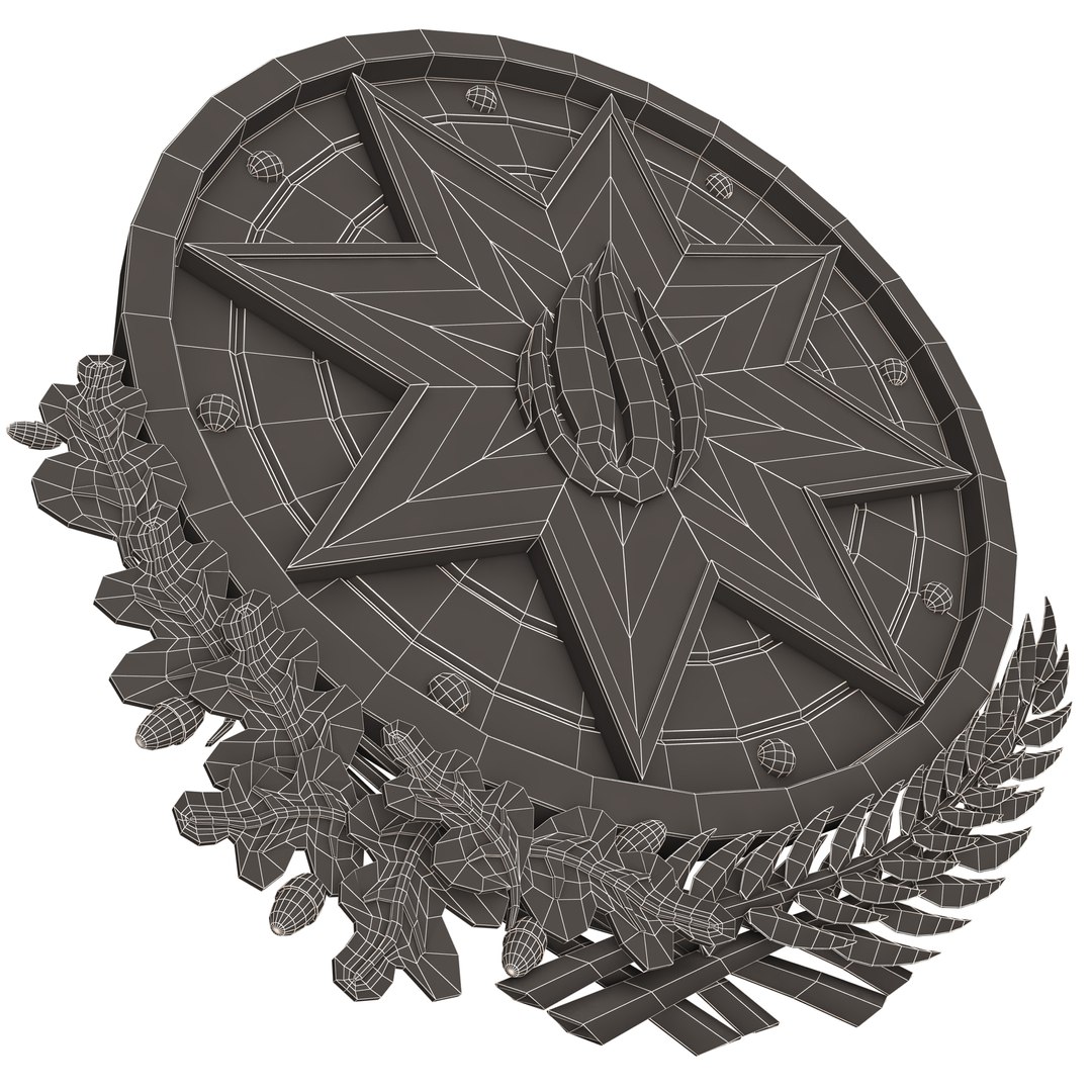 3D Coat Of Arms Of Azerbaijan Gold Model - TurboSquid 1829002