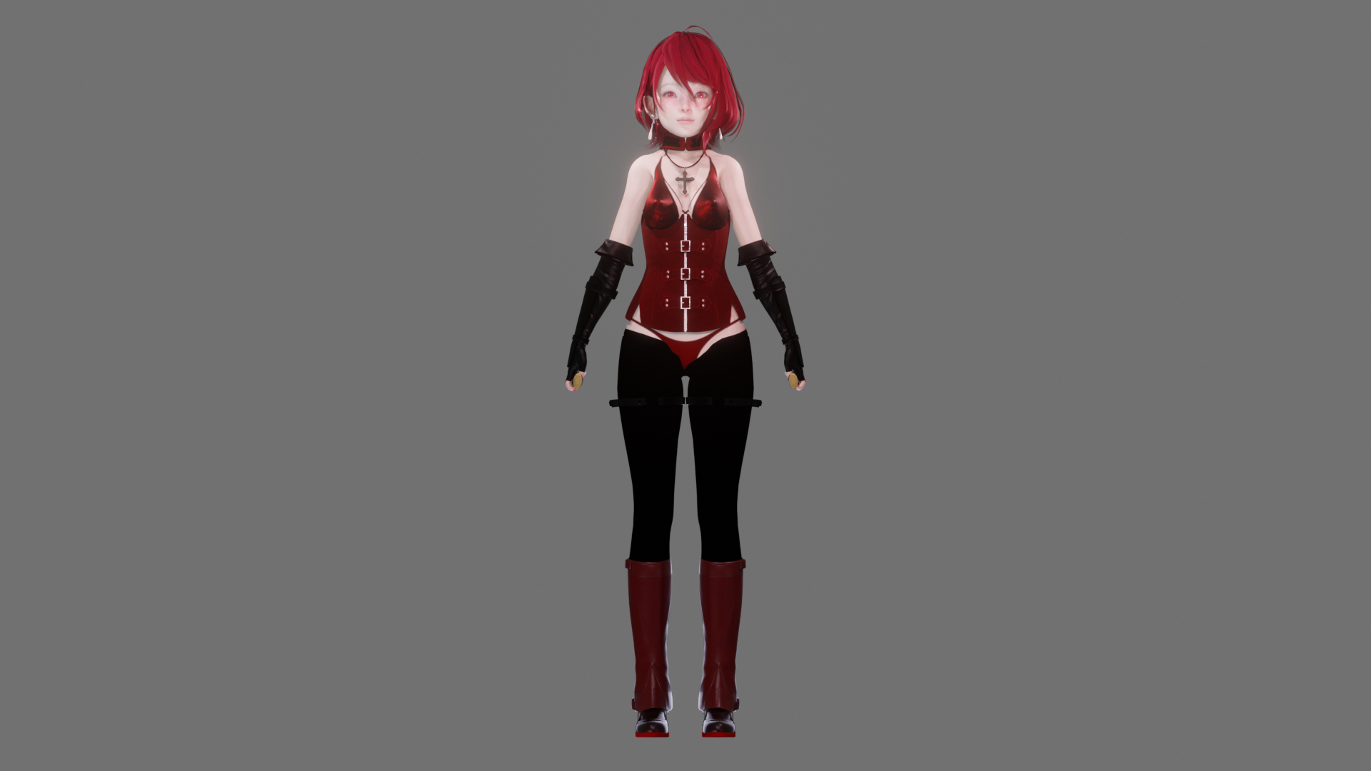 modelo 3d Blood Assassin Girl - Personaje femenino realista - Blender ...