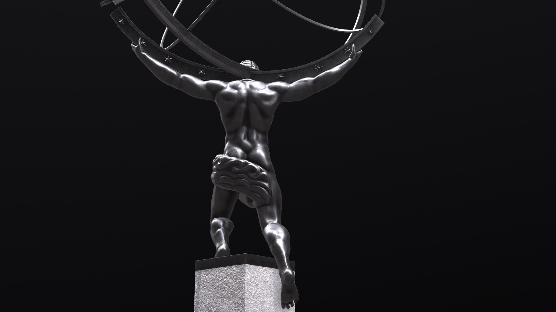 3D Model Atlas Statue - TurboSquid 1964114