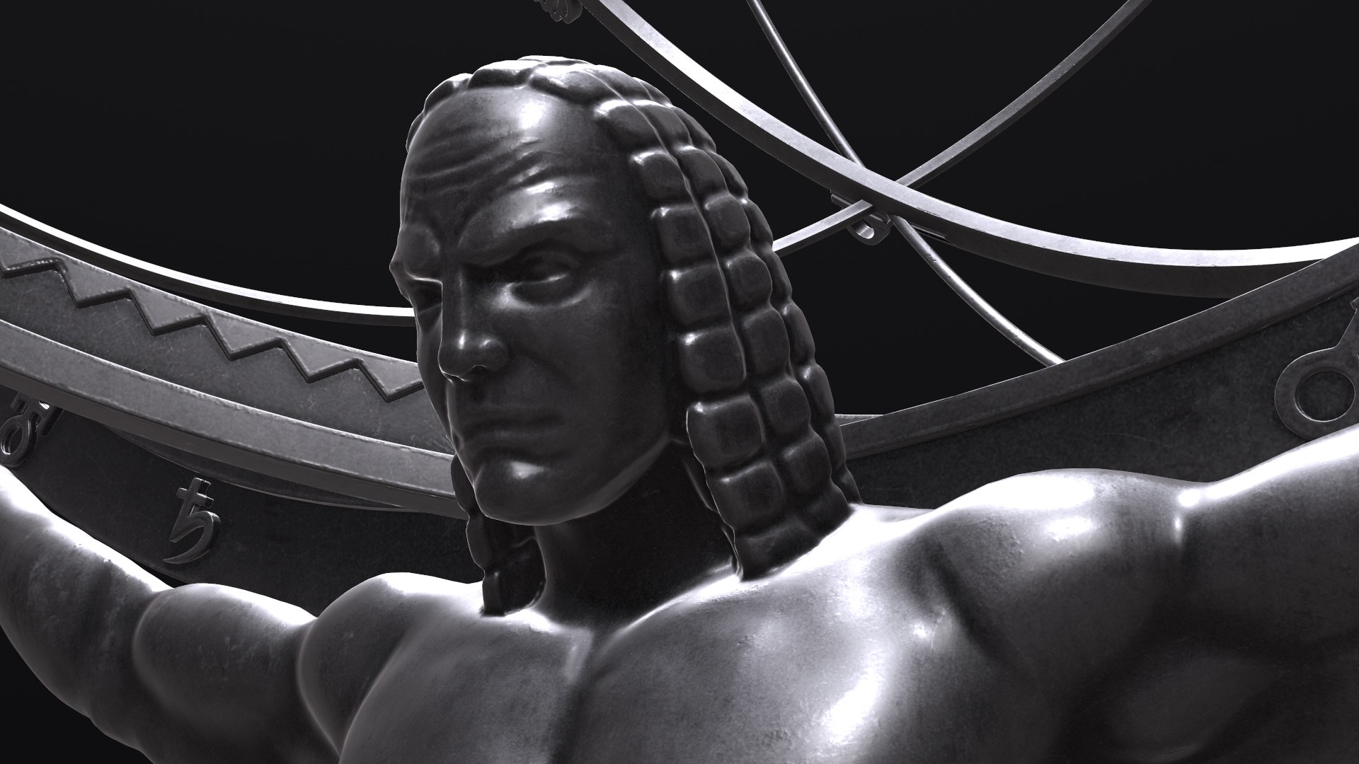 3D Model Atlas Statue - TurboSquid 1964114