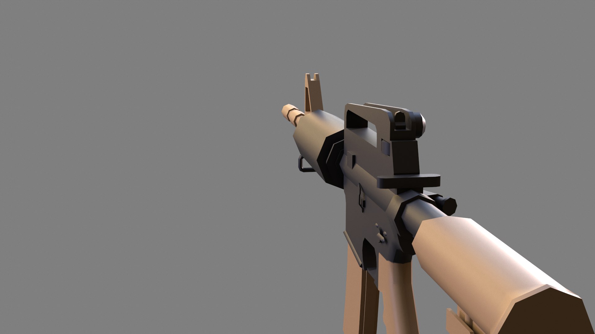 M4A1 Carbine Stylized Gun Model - TurboSquid 2124270