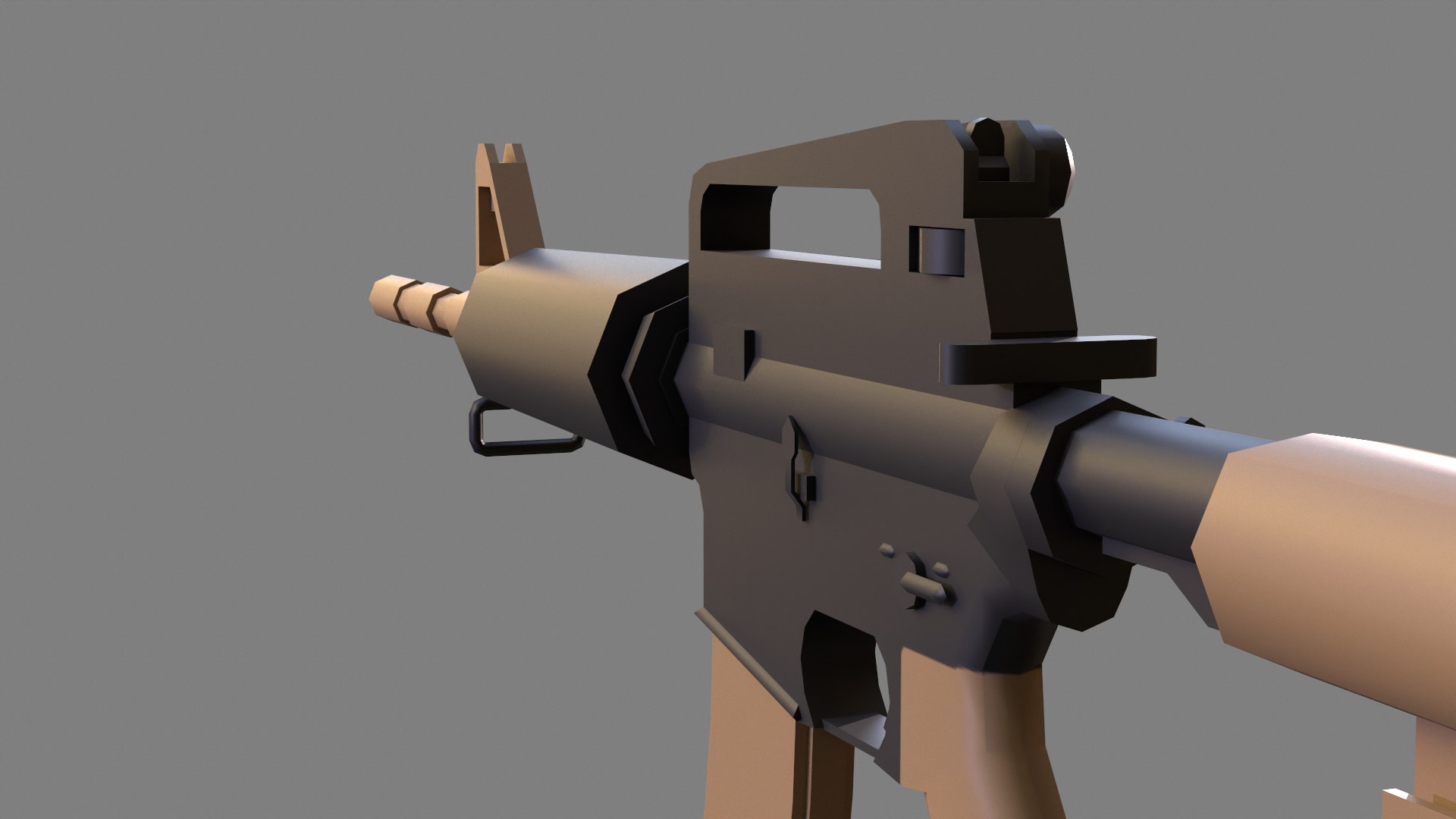M4A1 Carbine Stylized Gun Model - TurboSquid 2124270