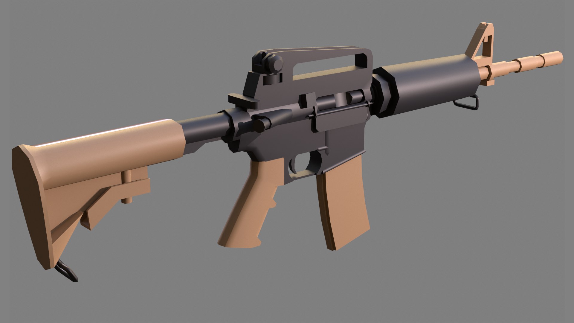 M4A1 Carbine Stylized Gun Model - TurboSquid 2124270