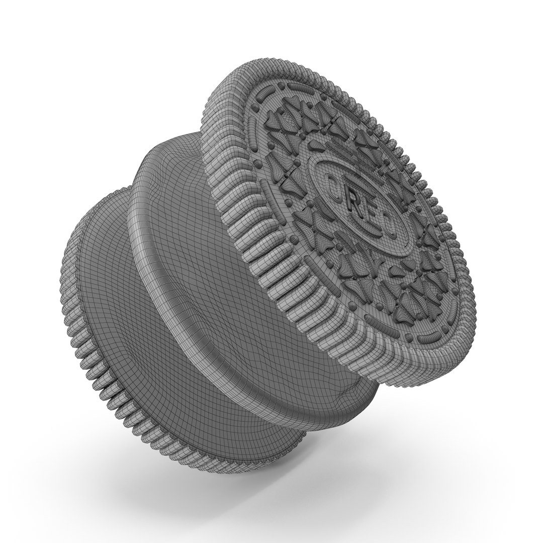 Oreo Biscuit 3D Model - TurboSquid 1644543