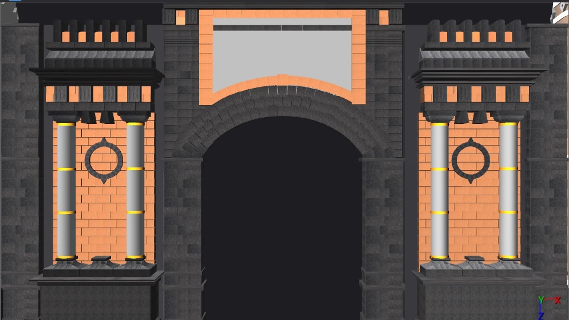 3d Model Of Bab Gate