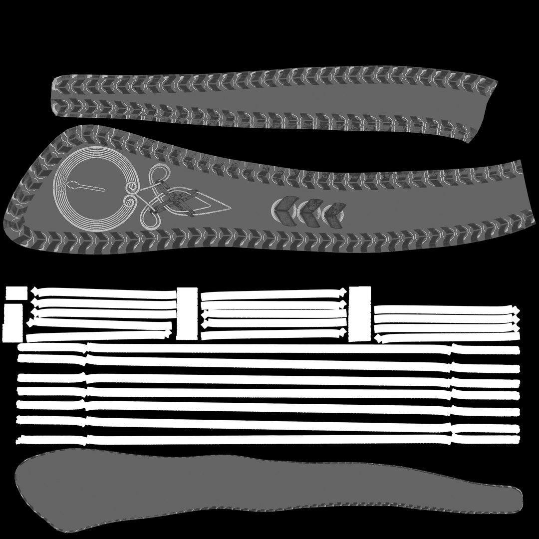 3D Wide Leather Copper Chain Decorated Waist Belt Model - TurboSquid ...