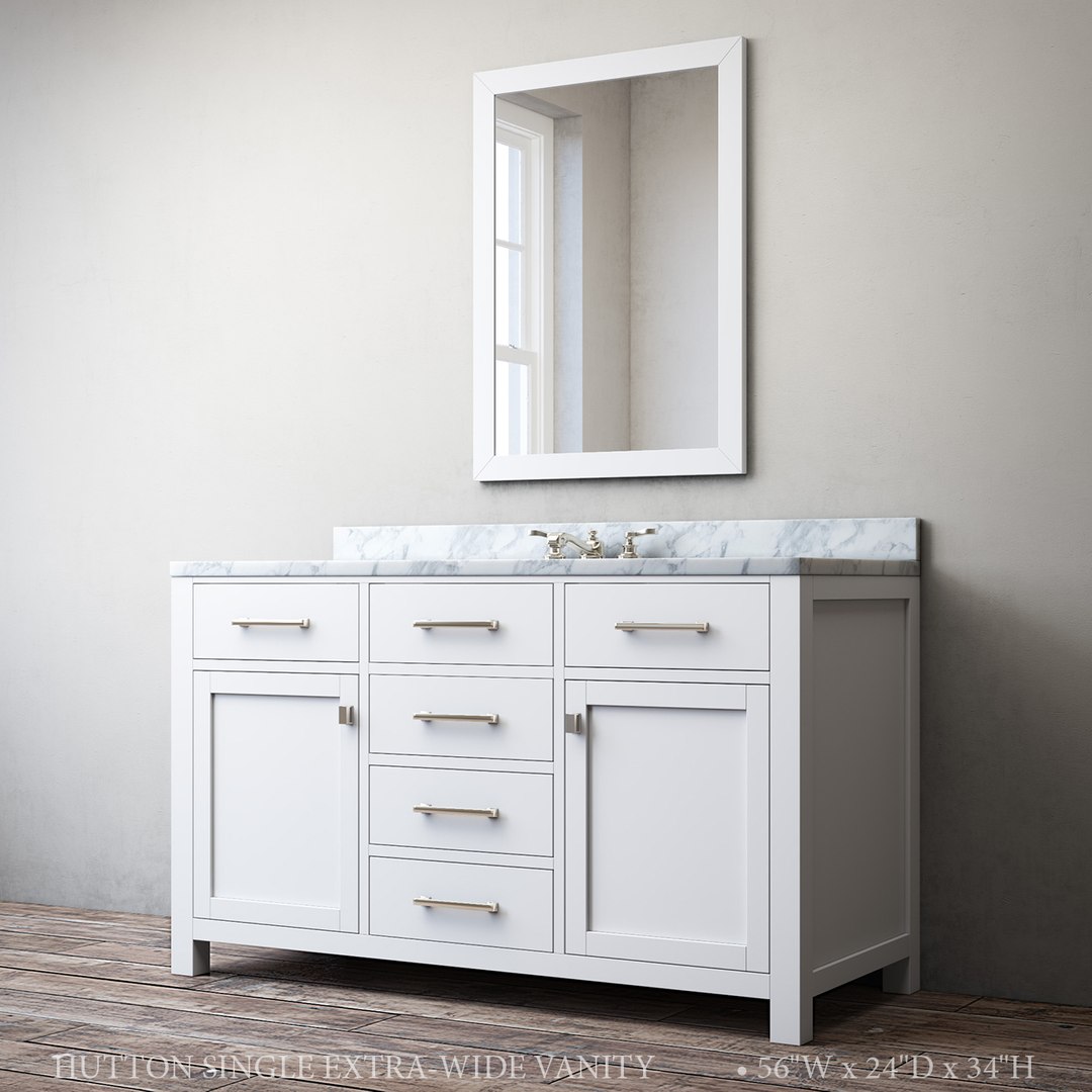 3D Model Hutton Single Extra-wide Vanity - TurboSquid 1192083