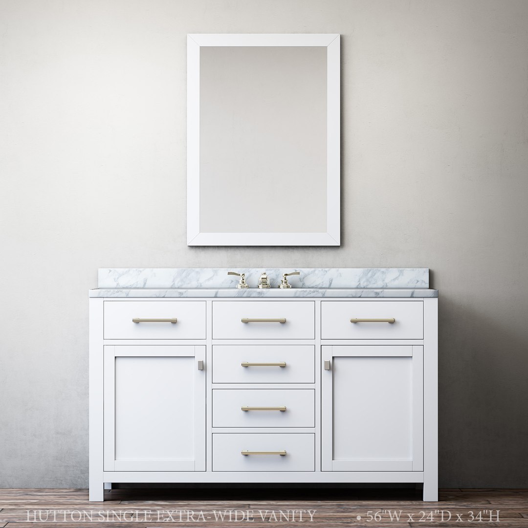 3D Model Hutton Single Extra-wide Vanity - TurboSquid 1192083