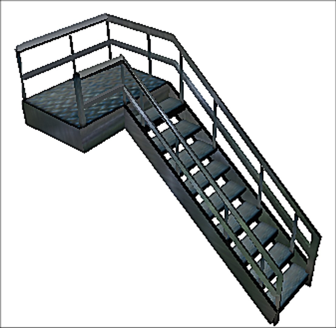 stair case 3d 3ds
