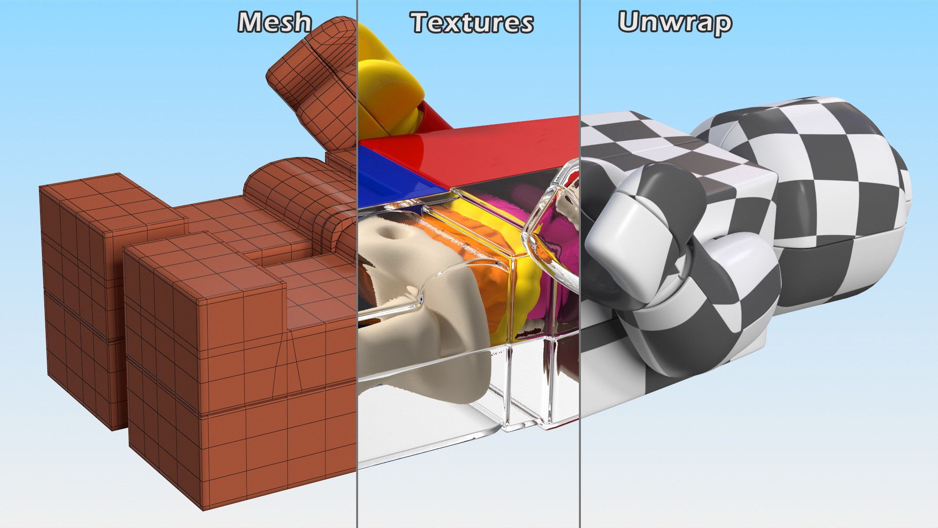 Anatomical LEGO Man Glass Half 3D Model - TurboSquid 1820859