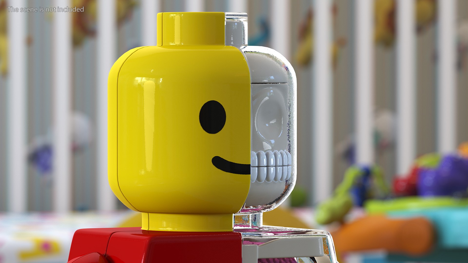 Anatomical LEGO Man Glass Half 3D model - TurboSquid 1820859